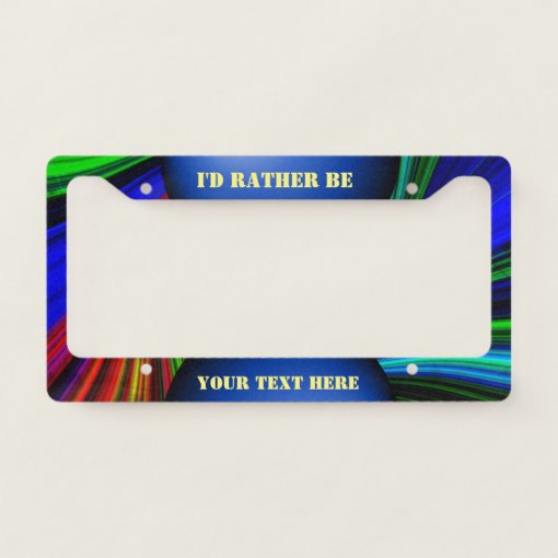 Create your own license plate frame | Zazzle