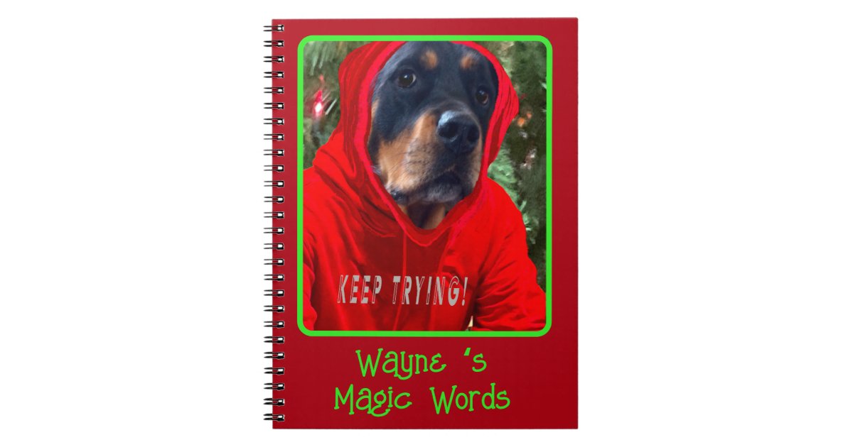Create Your Own Magic Rottweiler Notebook | Zazzle