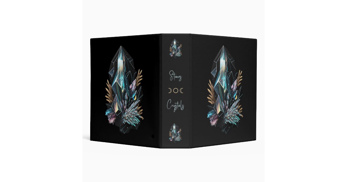 Create Your Own Magical Crystals 3 Ring Binder | Zazzle