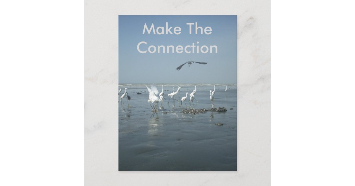 Create Your Own Make The Connection Postcard | Zazzle
