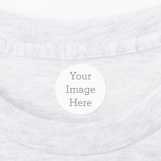 Create Your Own Medium Circle Iron On Label | Zazzle