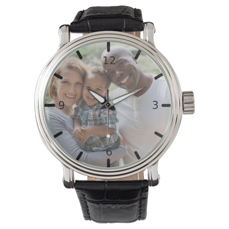 Create Your Own Memorable Custom Photo Watch | Zazzle
