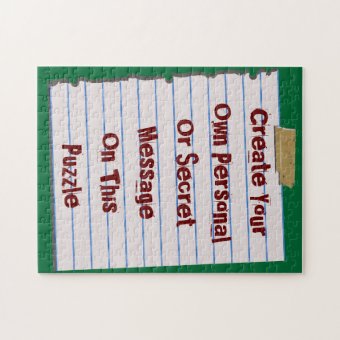 Create Your Own Message Puzzle | Zazzle