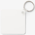Custom logo, QR code and text double sided black Keychain | Zazzle