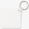 Custom logo, QR code and text double sided black Keychain | Zazzle