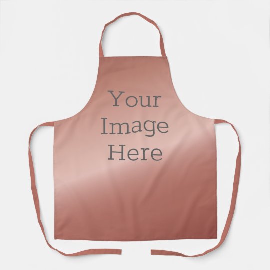 Create Your Own Metallic Rose Gold Faux Foil Apron | Zazzle.com