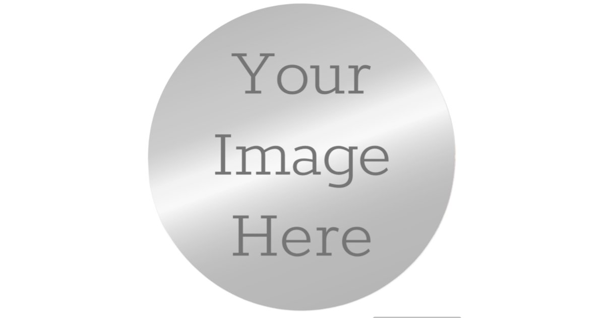 Create Your Own Metallic Silver Faux Platinum Foil Classic Round ...