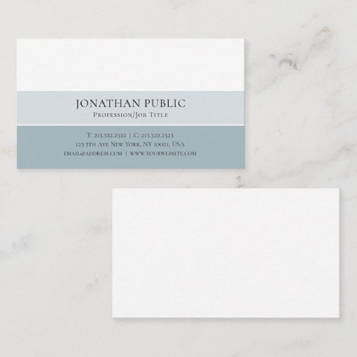 Create Your Own Minimalistic Elegant Modern Design Business Card | Zazzle
