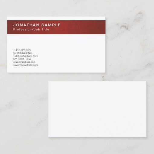 Create Your Own Modern Classy Design Business Card | Zazzle