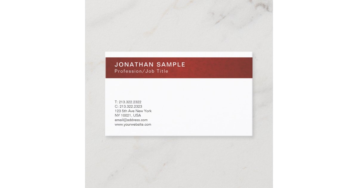 Create Your Own Modern Classy Design Business Card | Zazzle