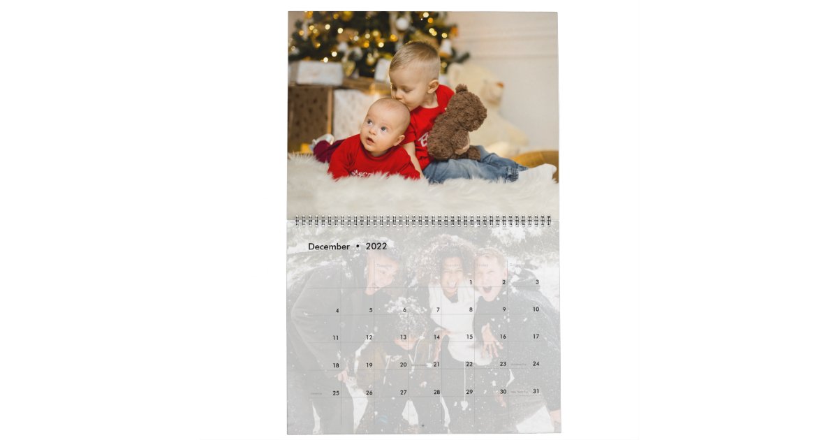 Create Your Own Modern Family Photo Album Calendar | Zazzle.com