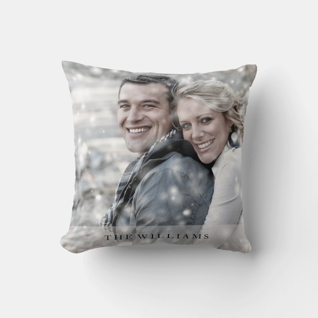 Create Your Own Modern Photo Custom Throw Pillow | Zazzle