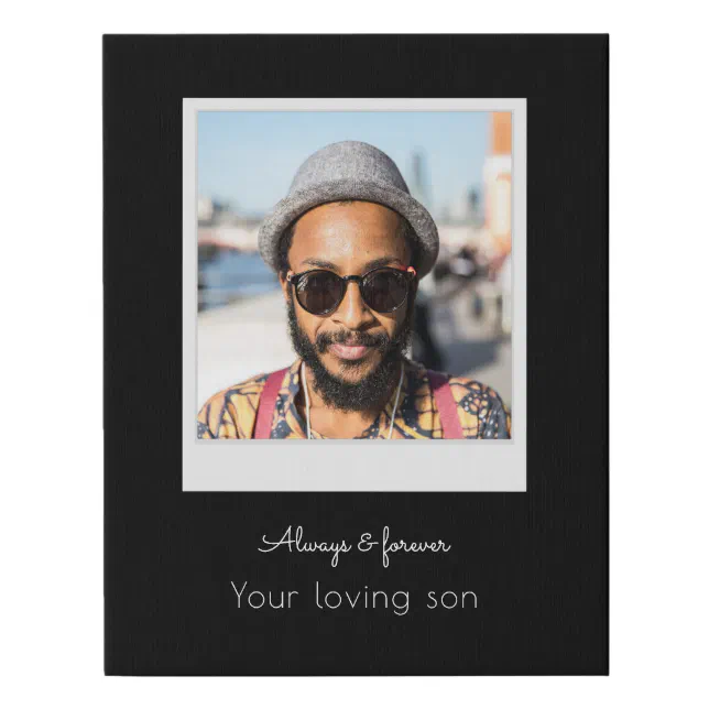 Create Your Own Modern Simple Easy Photo Template Faux Canvas Print ...