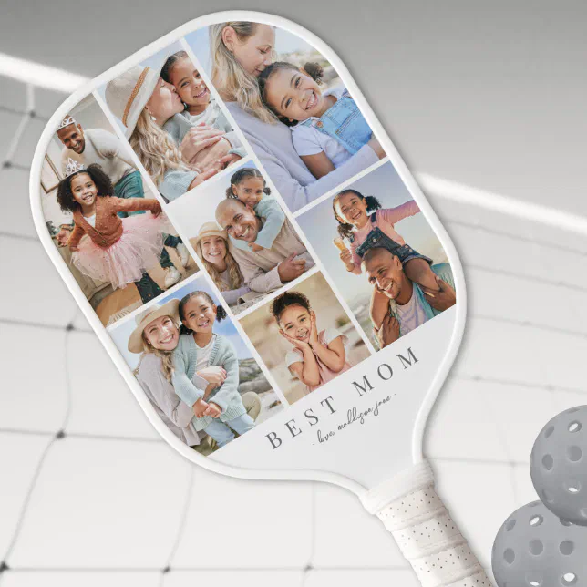 Create Your Own Mom Photo Pickleball Paddle | Zazzle