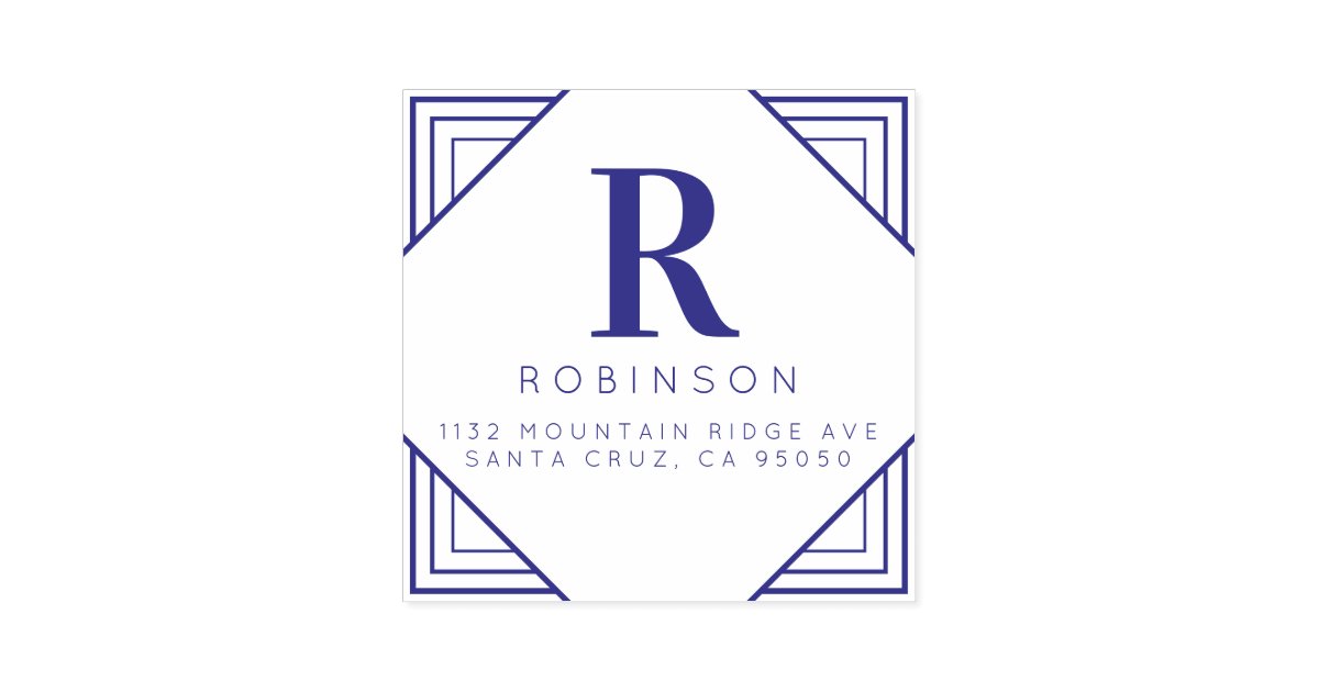 Create Your Own Monogram Surname Return Address Self inking Stamp Zazzle Create Your Own Monogram Surname Return Address Self inking Stamp Zazzle