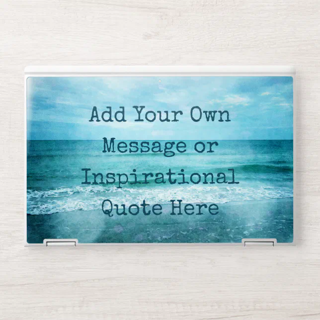 Create Your Own Motivational Inspirational Quote HP Laptop Skin | Zazzle