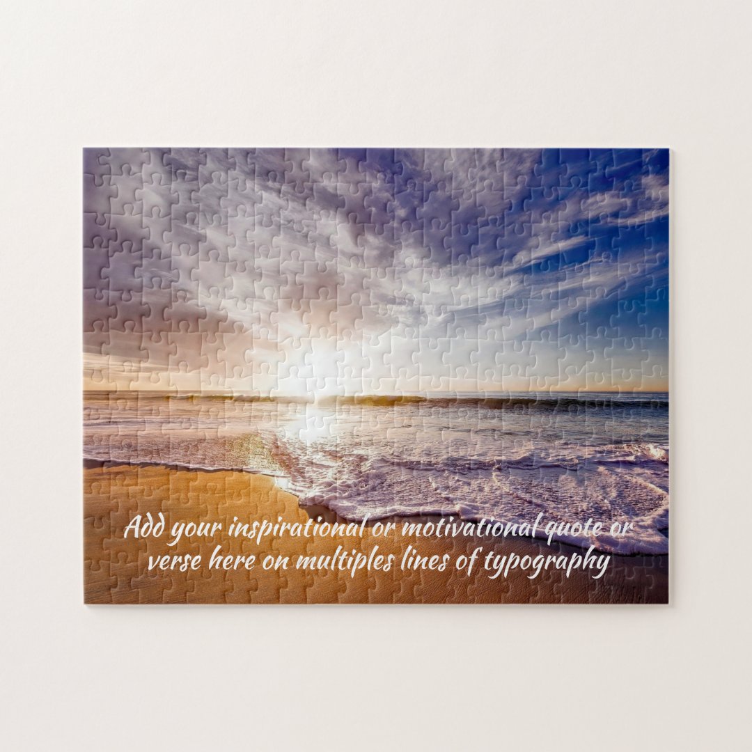Create Your Own Motivational Inspirational Quote Jigsaw Puzzle | Zazzle