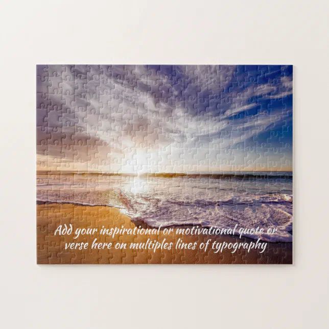 Create Your Own Motivational Inspirational Quote Jigsaw Puzzle | Zazzle