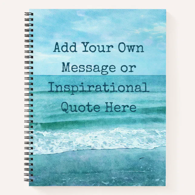 Create Your Own Motivational Inspirational Quote Notebook | Zazzle