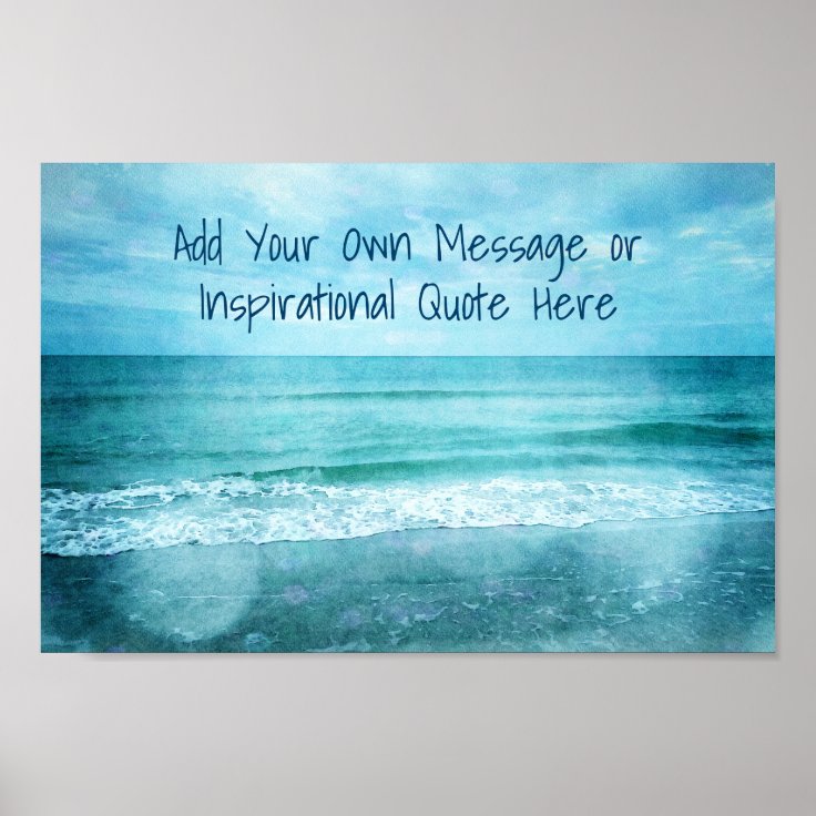 Create Your Own Motivational Inspirational Quote Poster | Zazzle