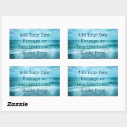 Create Your Own Motivational Inspirational Quote Rectangular Sticker ...