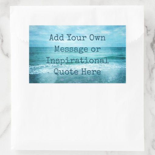 Create Your Own Motivational Inspirational Quote Rectangular Sticker ...