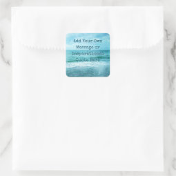 Create Your Own Motivational Inspirational Quote Square Sticker | Zazzle