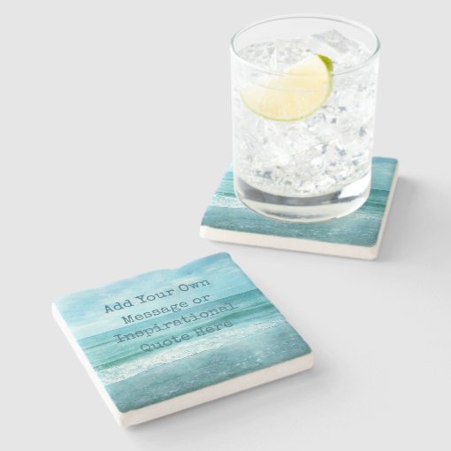 Create Your Own Motivational Inspirational Quote Stone Coaster | Zazzle