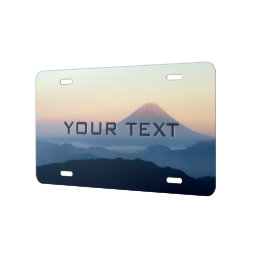 Create Your Own Mount Fuji License Plate | Zazzle