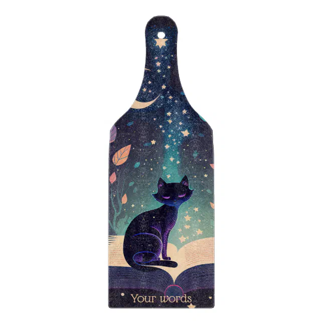 Create Your Own Mystical Black Cat Magic Cutting Board | Zazzle
