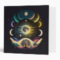 Create Your Own Mystical Sonic Moon Waves 3 Ring Binder | Zazzle