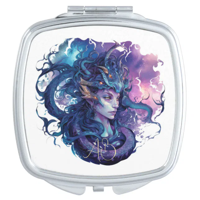 Create Your Own Mythical Medusa Gorgon Compact Mirror | Zazzle
