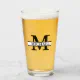 Create Your Own Name Monogram Beer Glass | Zazzle