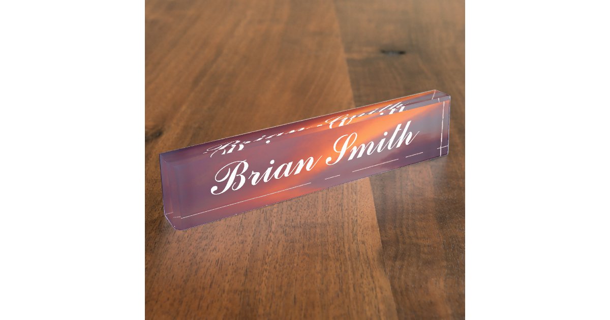 Create your own name plate | Zazzle