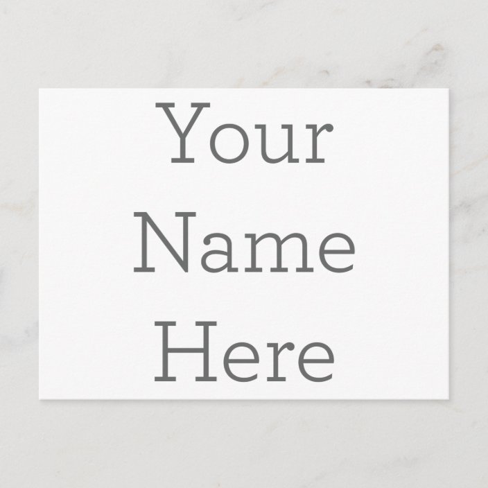 Create Your Own Name Postcard | Zazzle