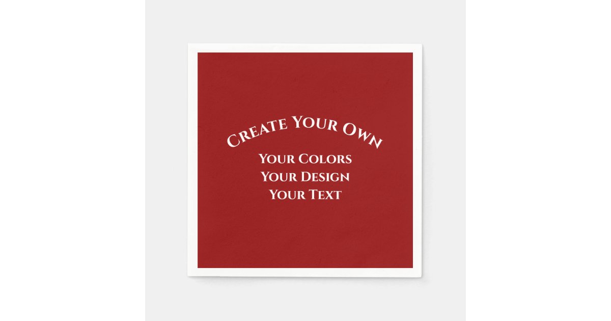 Create Your Own Napkins | Zazzle