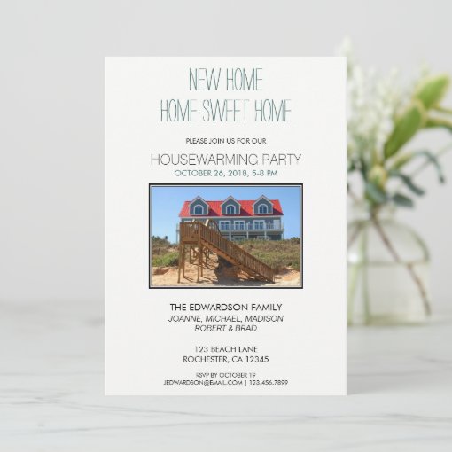 Create your own New Home Housewarming party Invitation | Zazzle
