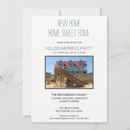Create your own New Home Housewarming party Invitation | Zazzle