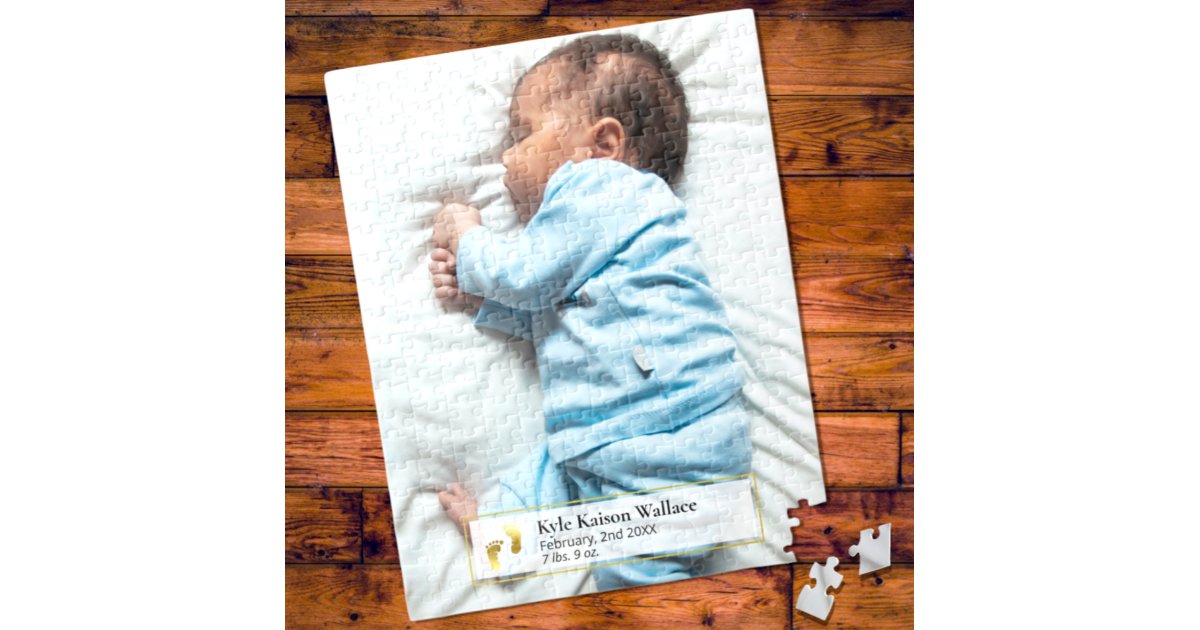 Create Your Own Newborn Baby Photo Jigsaw Puzzle | Zazzle