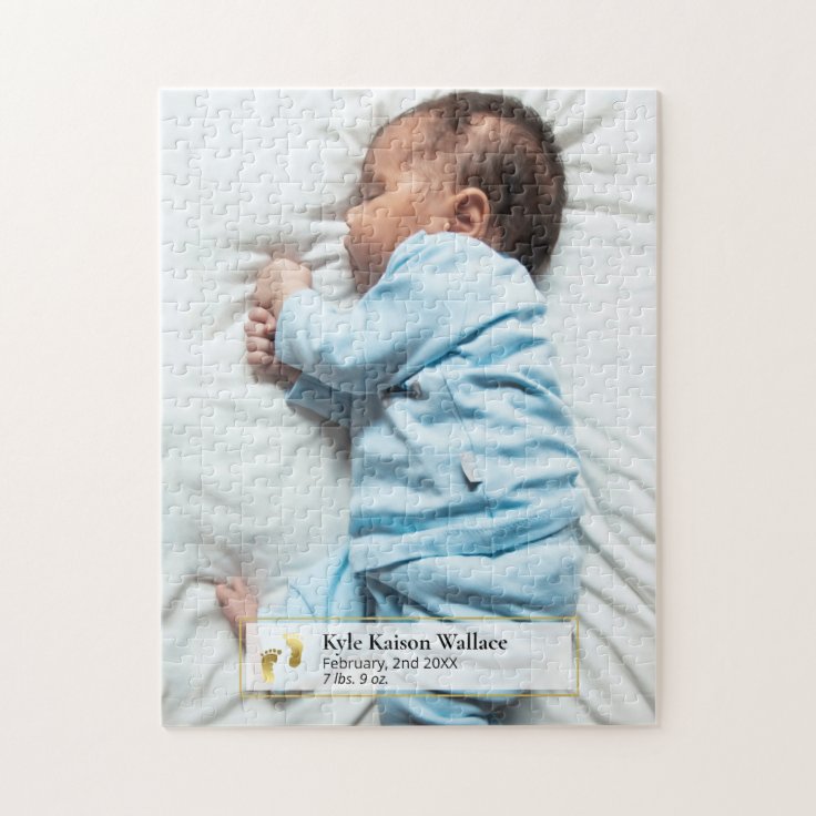 Create Your Own Newborn Baby Photo Jigsaw Puzzle | Zazzle