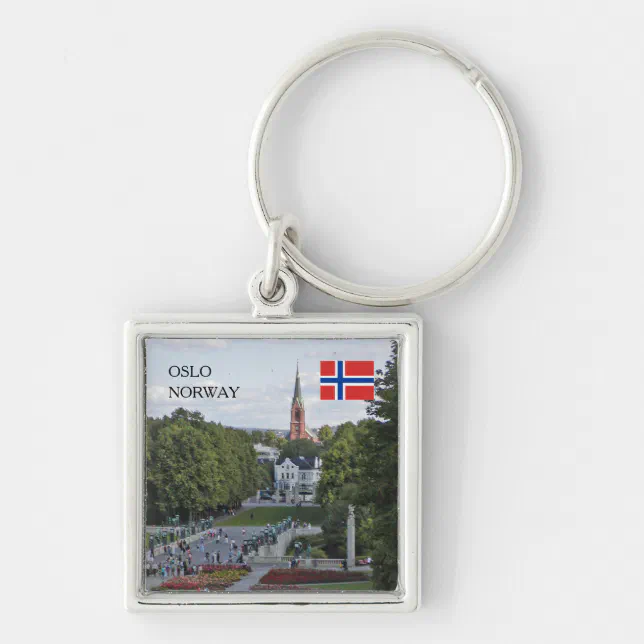 Create your own Norway travel photo personalized Keychain | Zazzle