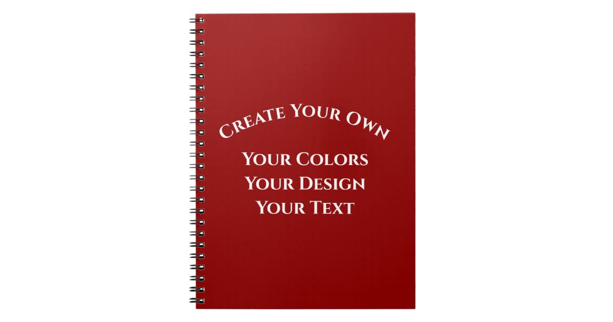 Create Your Own Notebook | Zazzle