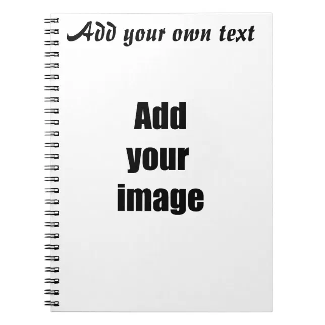 Create your own notebook | Zazzle