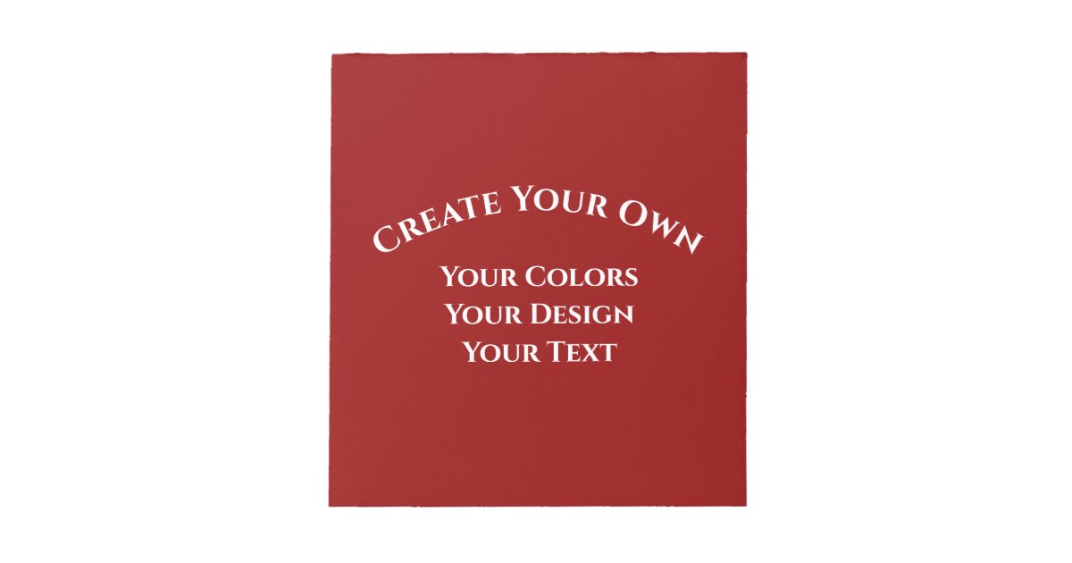 Create Your Own Notepad | Zazzle