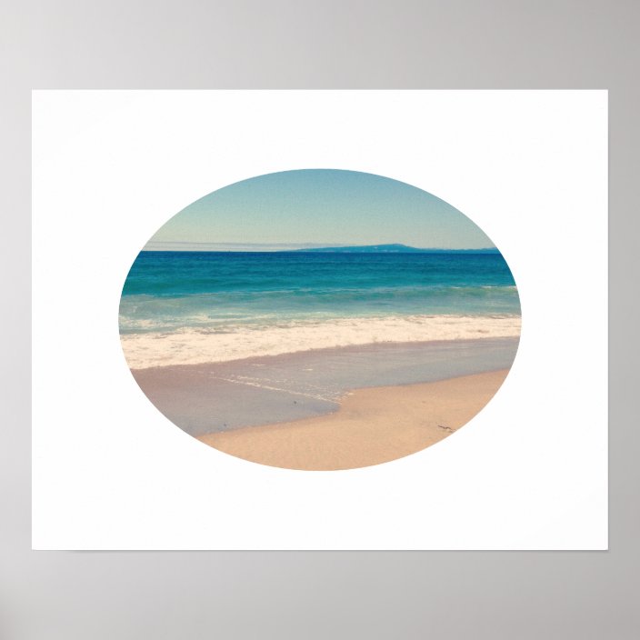 Create Your Own Oval Framed Landscape Photo Poster | Zazzle.com
