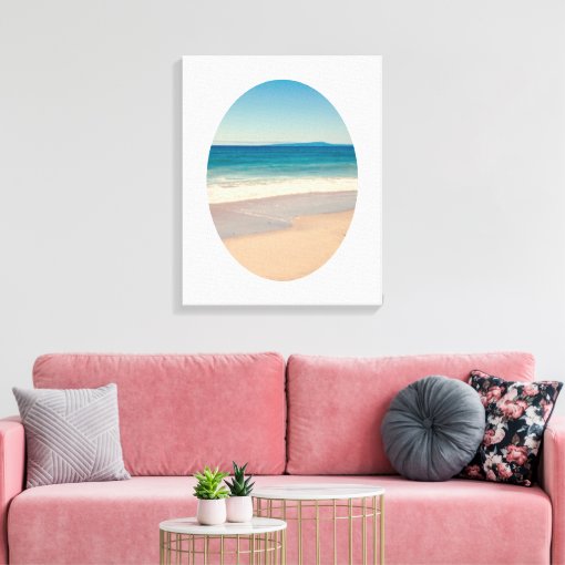 Create Your Own Oval Framed Photo Canvas Print | Zazzle