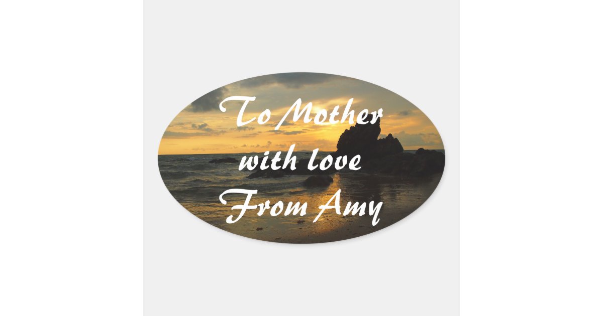 Create your own oval sticker | Zazzle