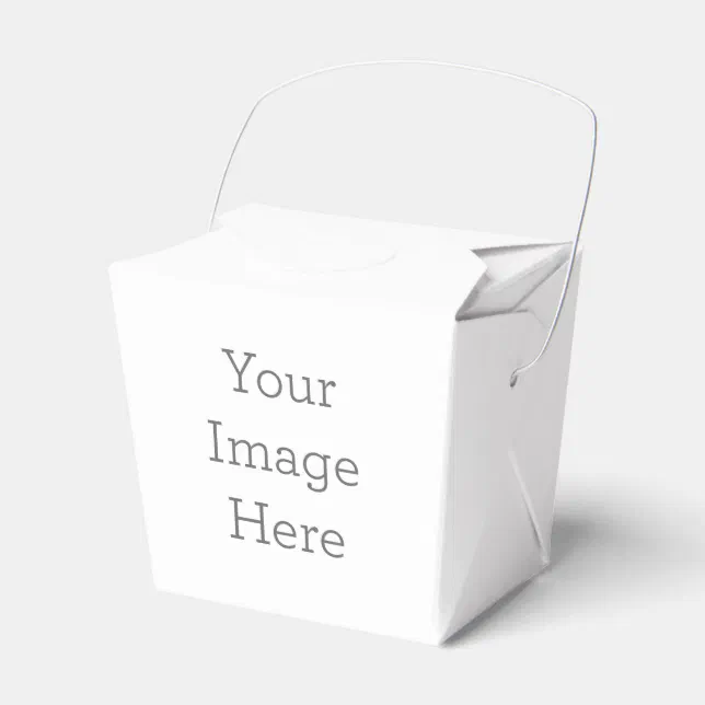 Create Your Own Paper Take Out Favor Box | Zazzle