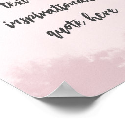 Create Your Own Pastel Motivational Quote Poster | Zazzle