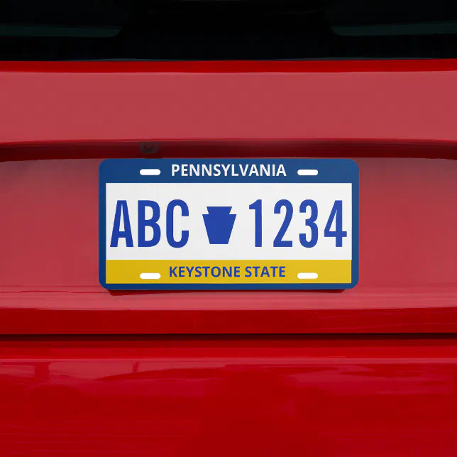 Create Your Own Pennsylvania State License Plate | Zazzle